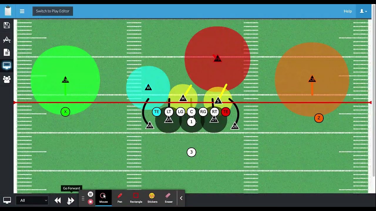 Base Cover 1 vs single back split receivers - YouTube