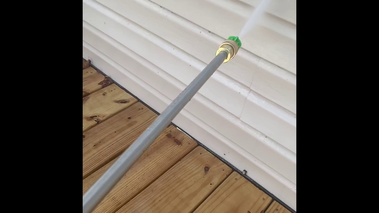 {Satisfying Video} Part II~ Power washing siding with Harbor Freight ...