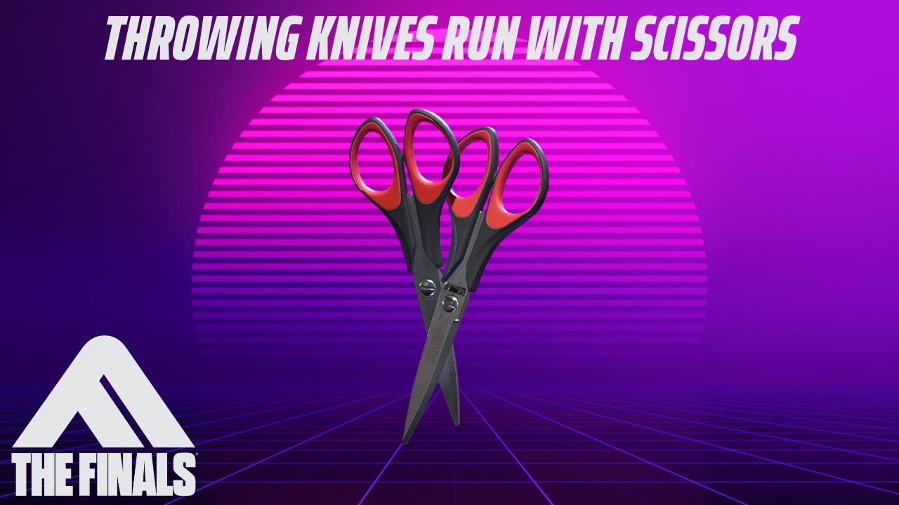 Throwing Knives Run With Scissors Skin Review | The Finals Season 2 Battle Pass - YouTube