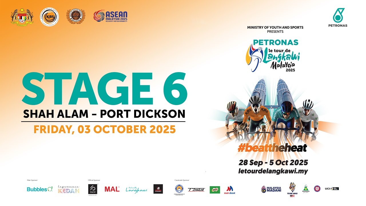 (LIVE) Stage 6 | Shah Alam - Port Dickson | PETRONAS LTdL 2025 - YouTube