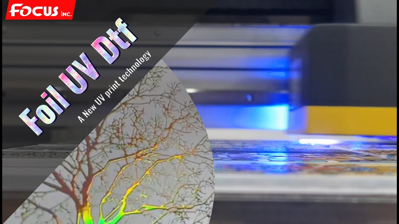 Focus Inc New metallic foil direct UV dtf printer with newest printing ...