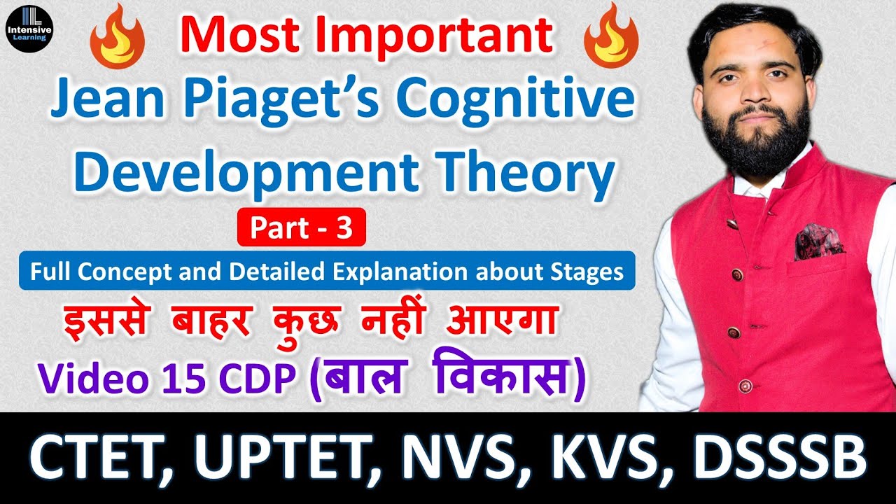 Piaget Theory of Cognitive Development Part - 3 | Video 15, CDP ...