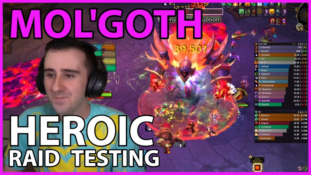Mol'goth Heroic Commentary: Raid Testing - YouTube