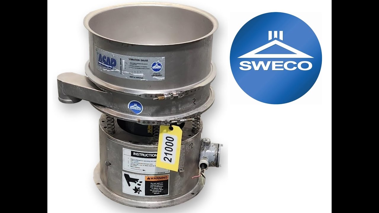 Used 18" Sweco Round Vibratory Separator Screener - LS18 - YouTube