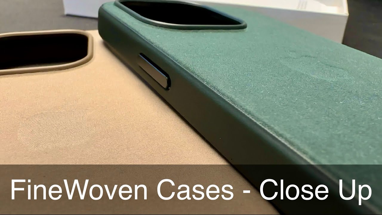 Apple iPhone 15 FineWoven Cases - a Close up view of the material - YouTube