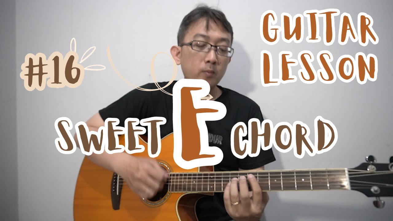 Guitar lesson, sweet chord in E using open string - YouTube