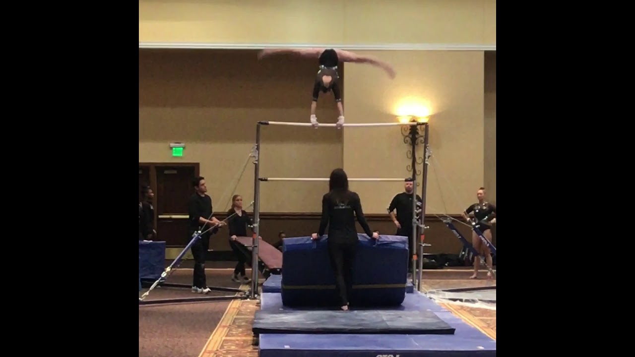 Reese Drotar Airborne Gymnastics Level 10 2018 Bars - YouTube