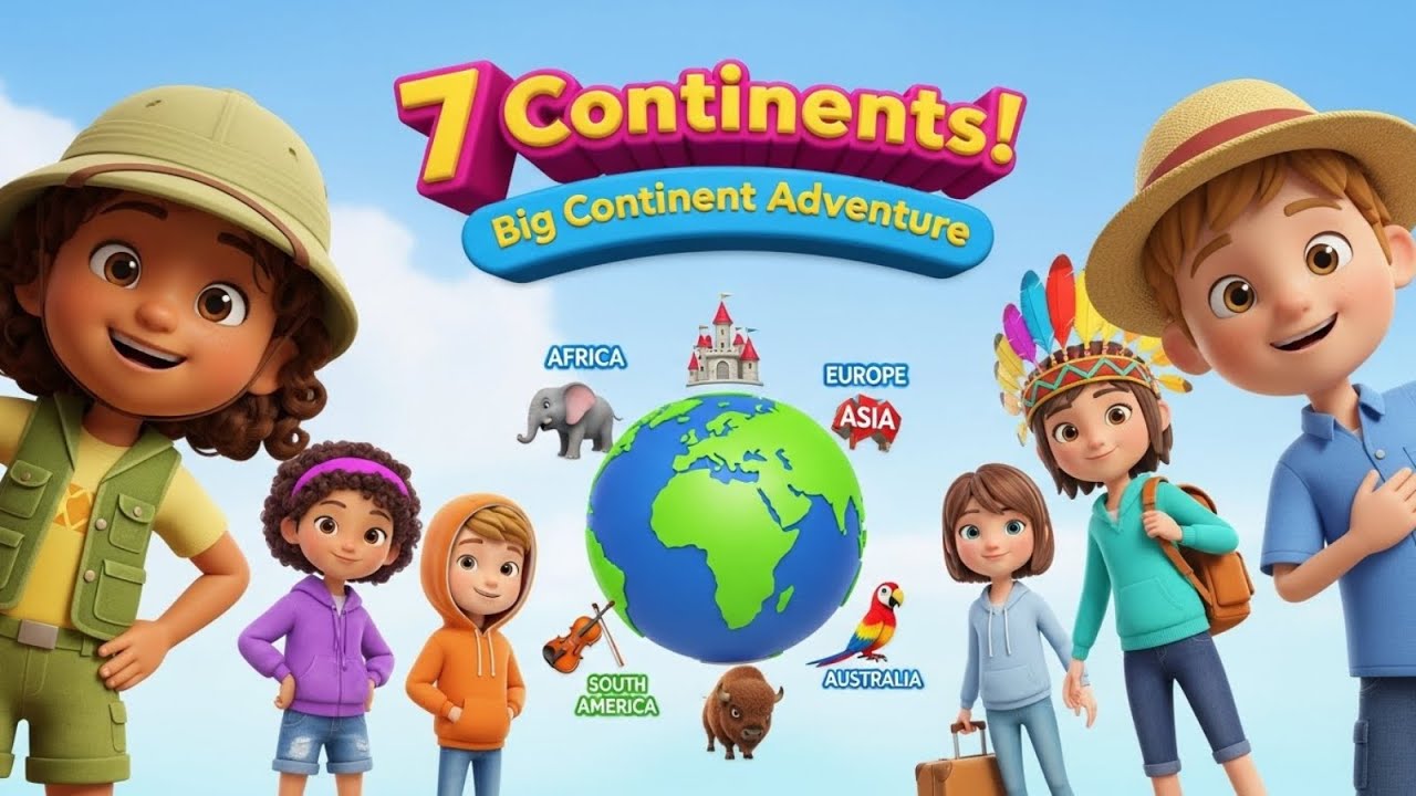 Learn the Continents! Asia, Africa, Europe & More | Kids Geography Full ...
