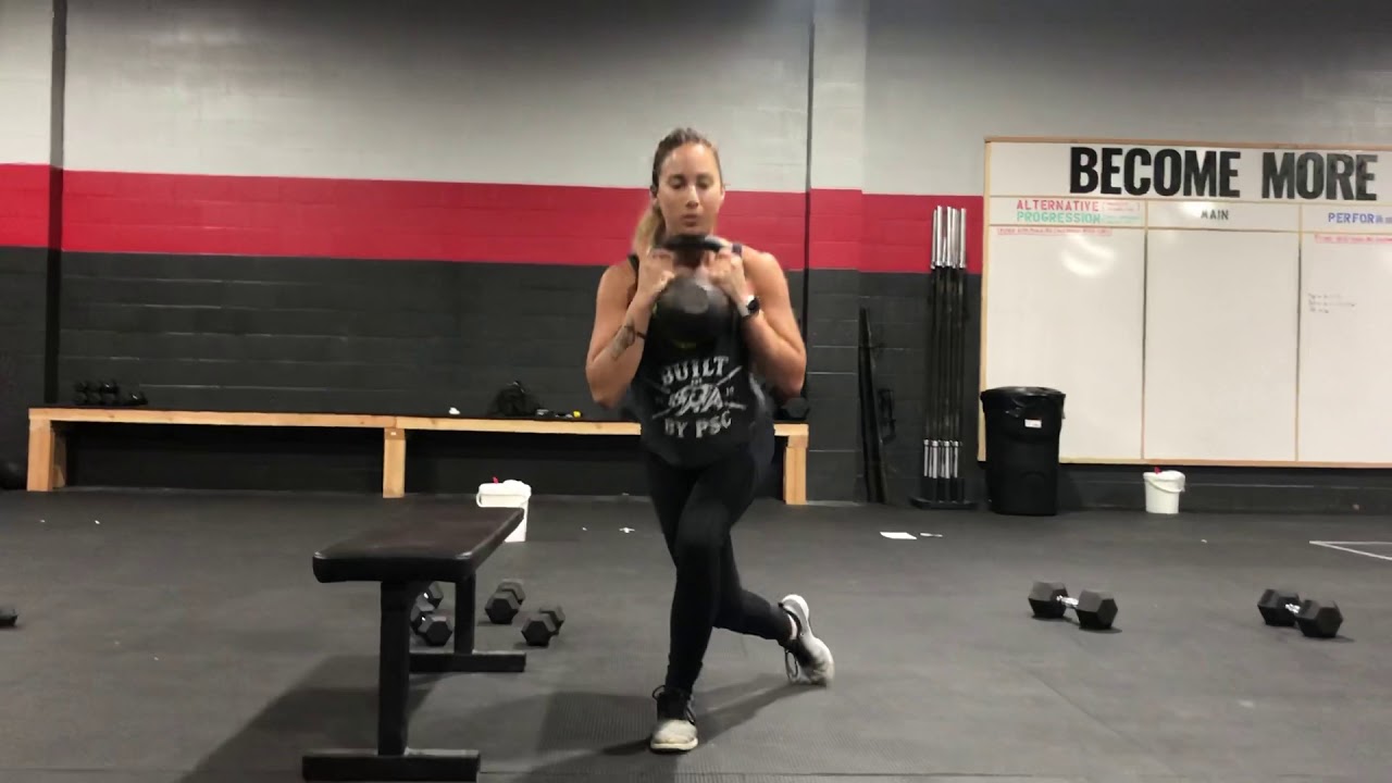 P360: Goblet Curtsy Lunge to Step Up - YouTube