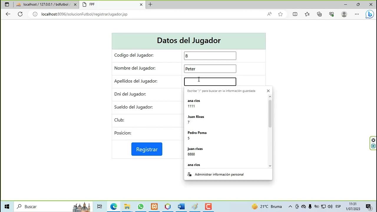 PROGRAMA EN JAVA WEB - MYSQL. - YouTube