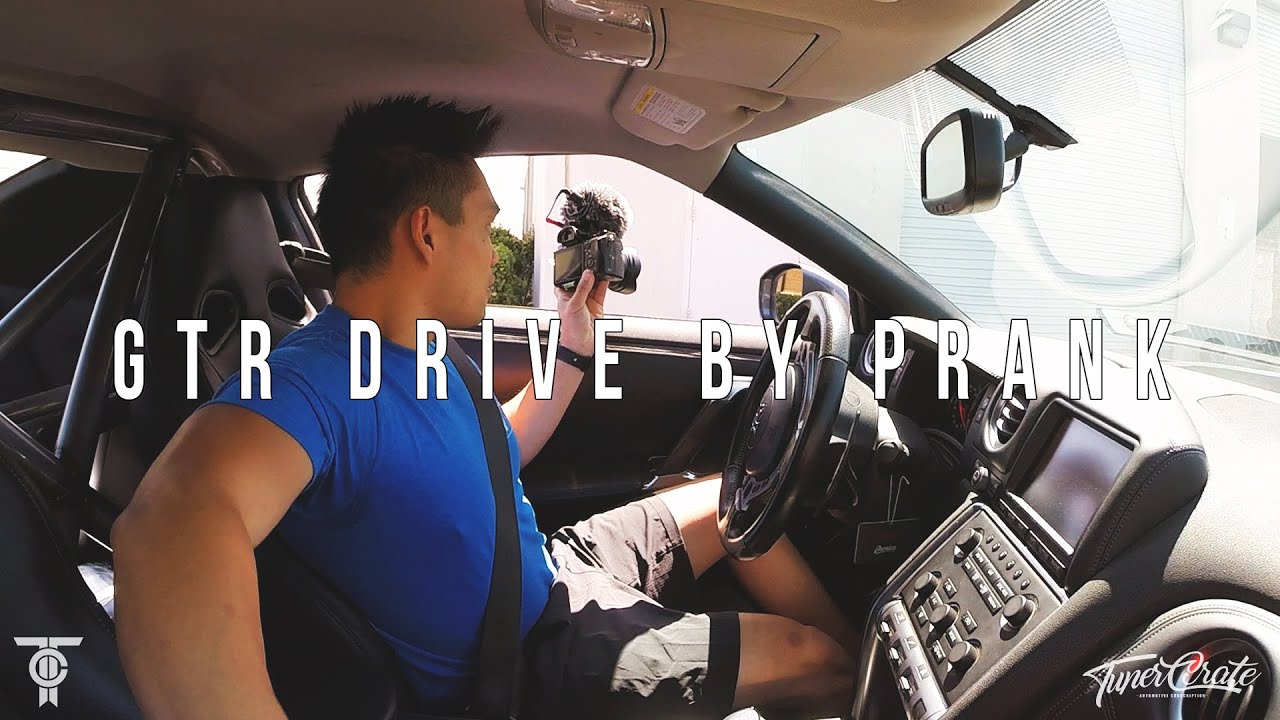 GTR DRIVE BY SHOOTING PRANK NERF - YouTube