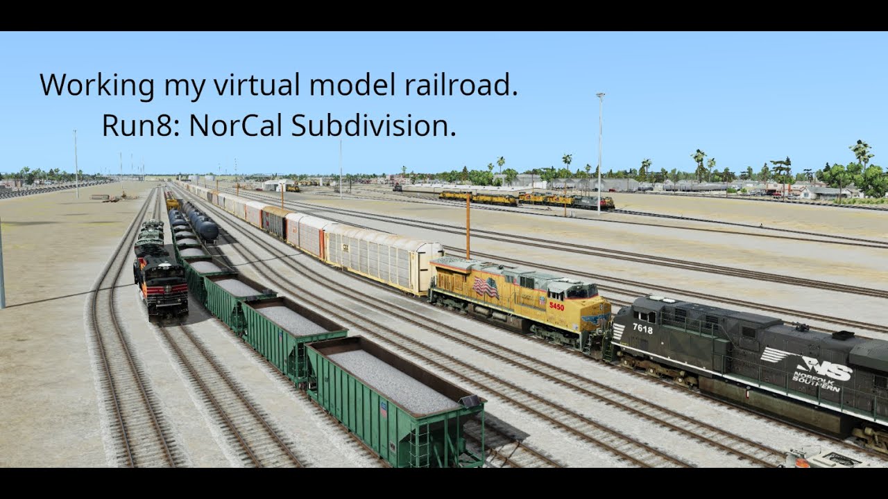 Working my Virtual Model Railroad - YouTube