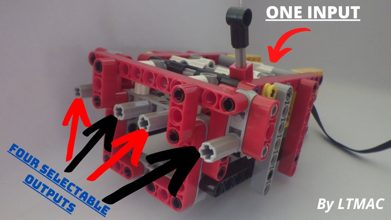 Lego Four Selectable Output Transmission - YouTube