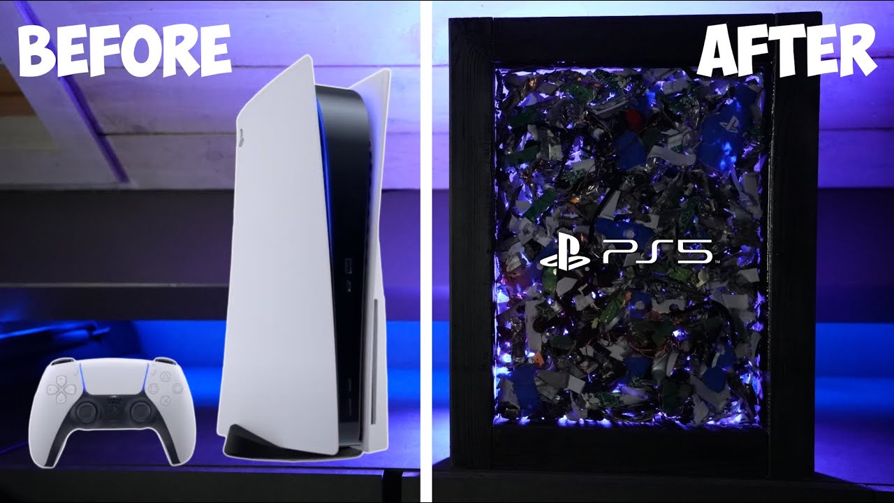 Shredding a PS5 and Building Amazing Epoxy Experiment - YouTube