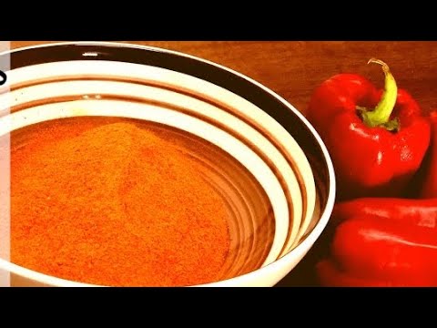 How to make Paprika powder at home | Sweet Paprika power| homemade ...