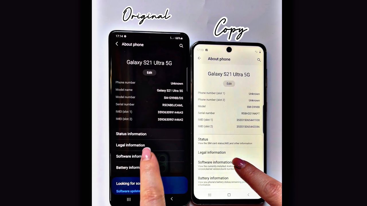Samsung Galaxy S21 Ultra / review of phones / Original and Copy - YouTube