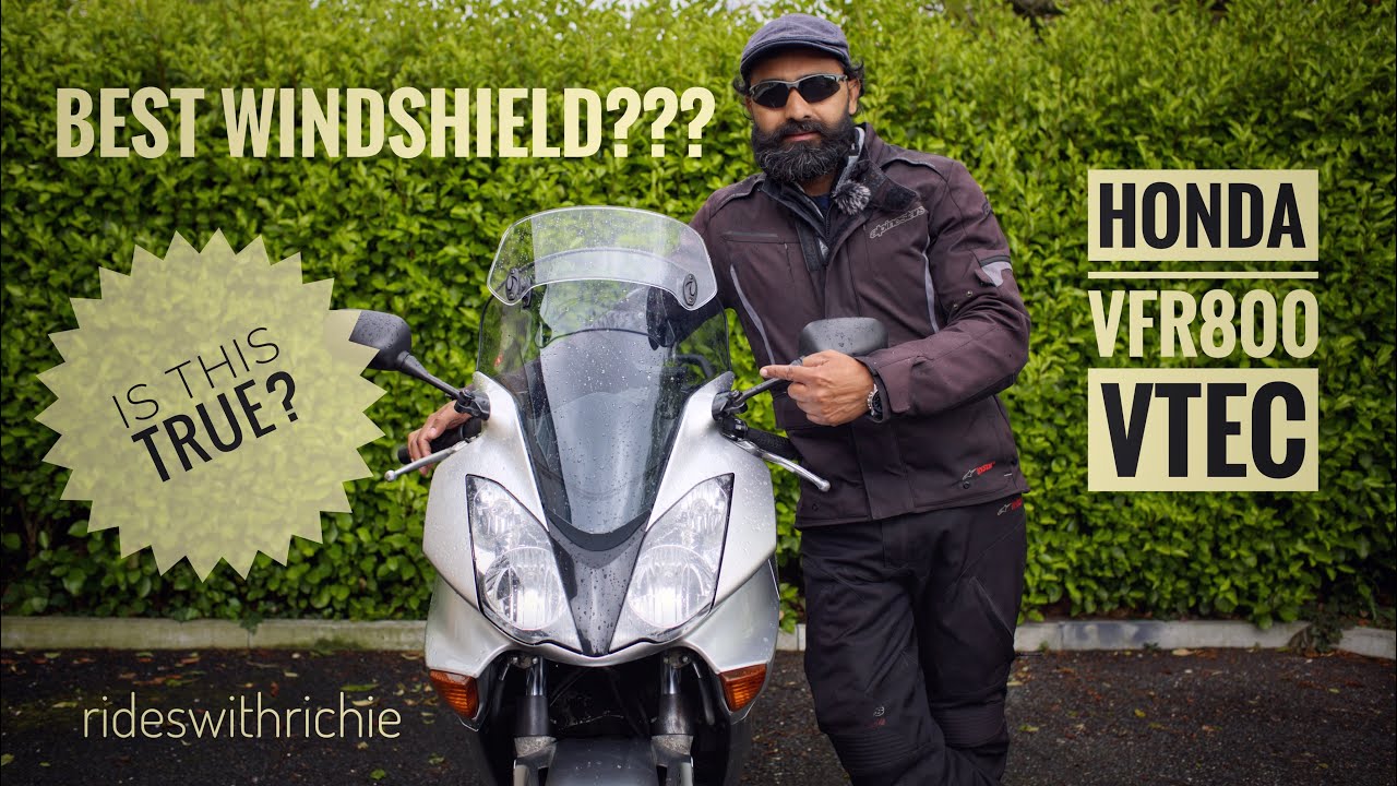 Best Windshield Set Up for 6th Gen Honda VFR800 VTEC - YouTube