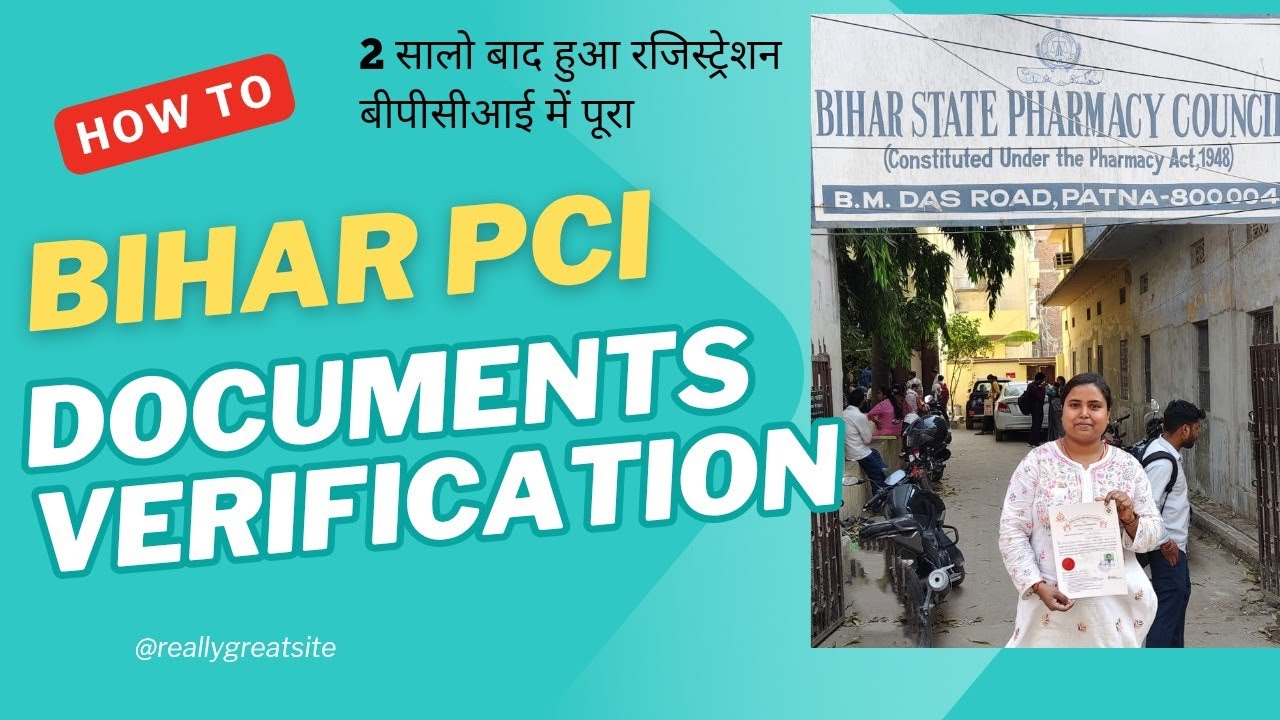 After document submitted at BIHAR PCI for Registration.what is the ...