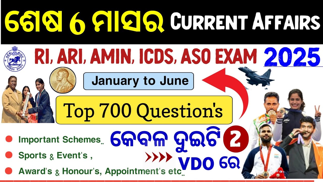 Last 6 Month's Complete National International Current Affairs 2025 ...
