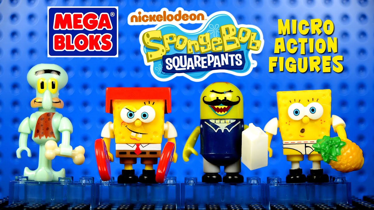 Nickelodeon SpongeBob SquarePants Micro Action Figures Mega Bloks ...