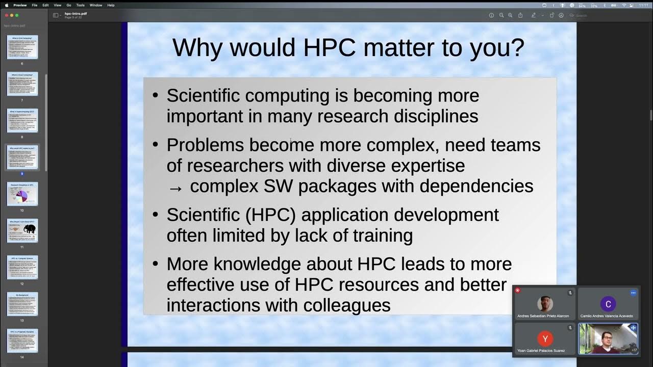 2023 04 21 Introduction to HPC - YouTube