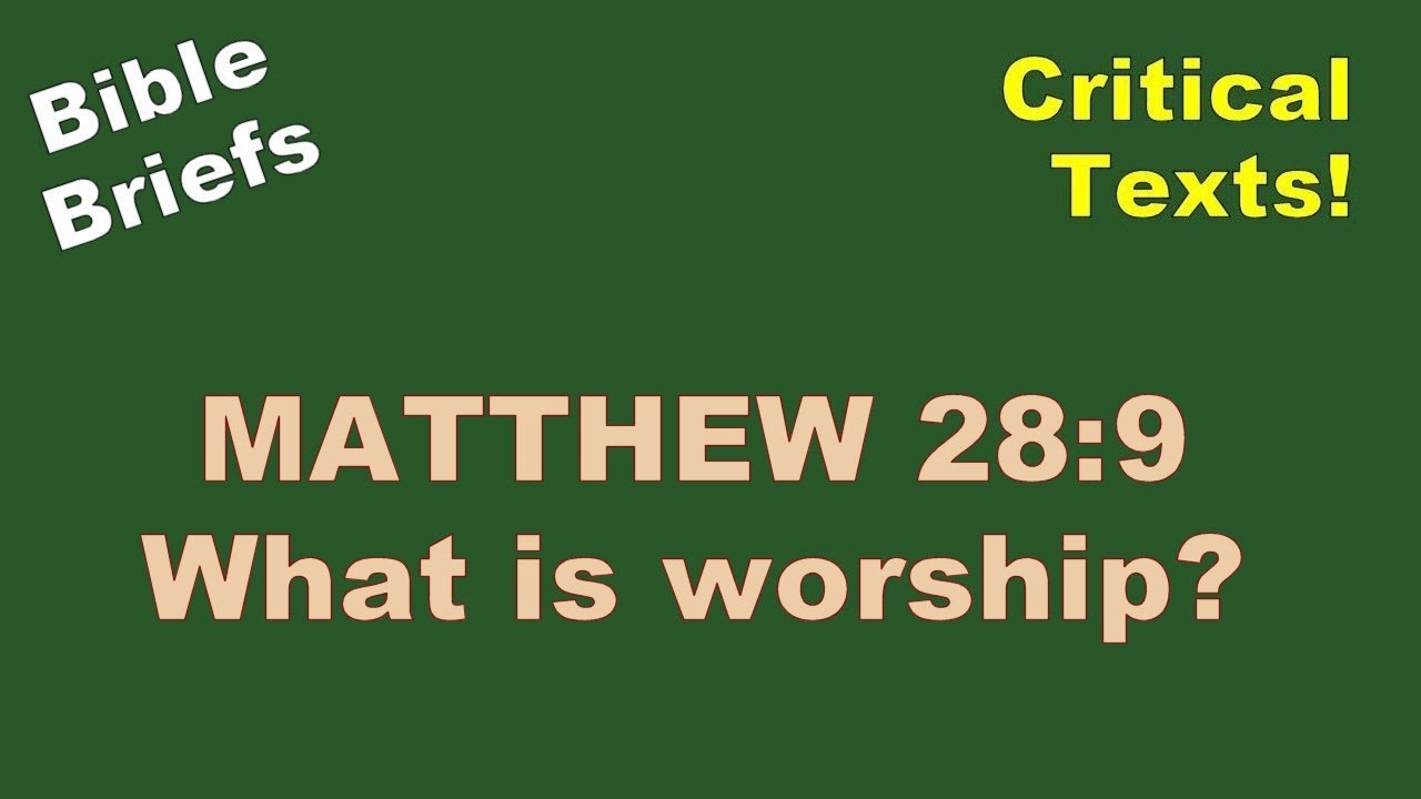 Bible Briefs #9 - Matthew 28:9 - YouTube