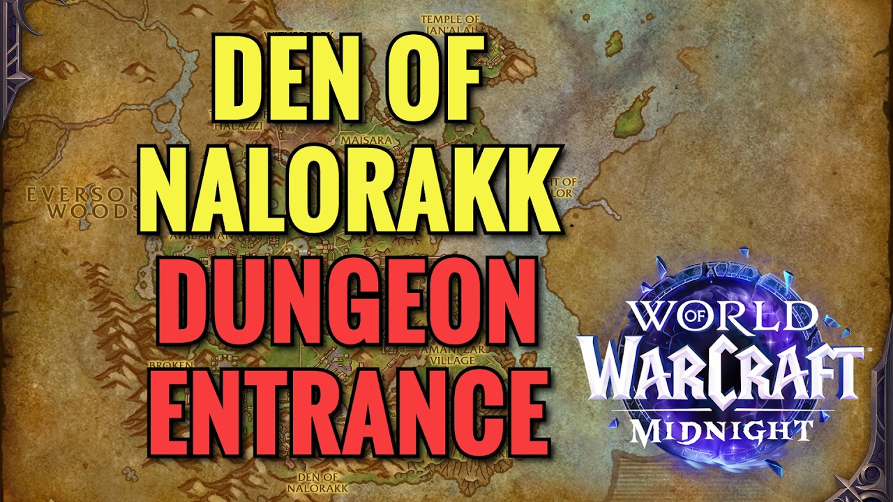 Den Of Nalorakk Dungeon Entrance Location (WoW Midnight) - YouTube