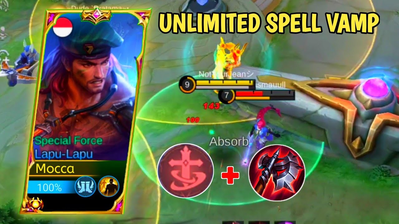 BRAVE SMITE+BLOODLUST AXE BIKIN SPELL VAMP AUTO DERES GAK MATI MATI ...