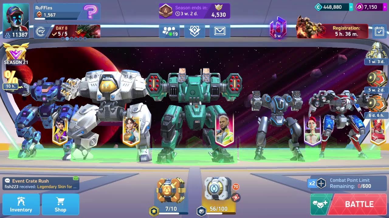 FREE A-COINS!! - Mech Arena Giveaway - YouTube