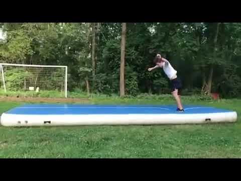 Outdoor airtrack sizes blue surface white side air track gymnastics ...