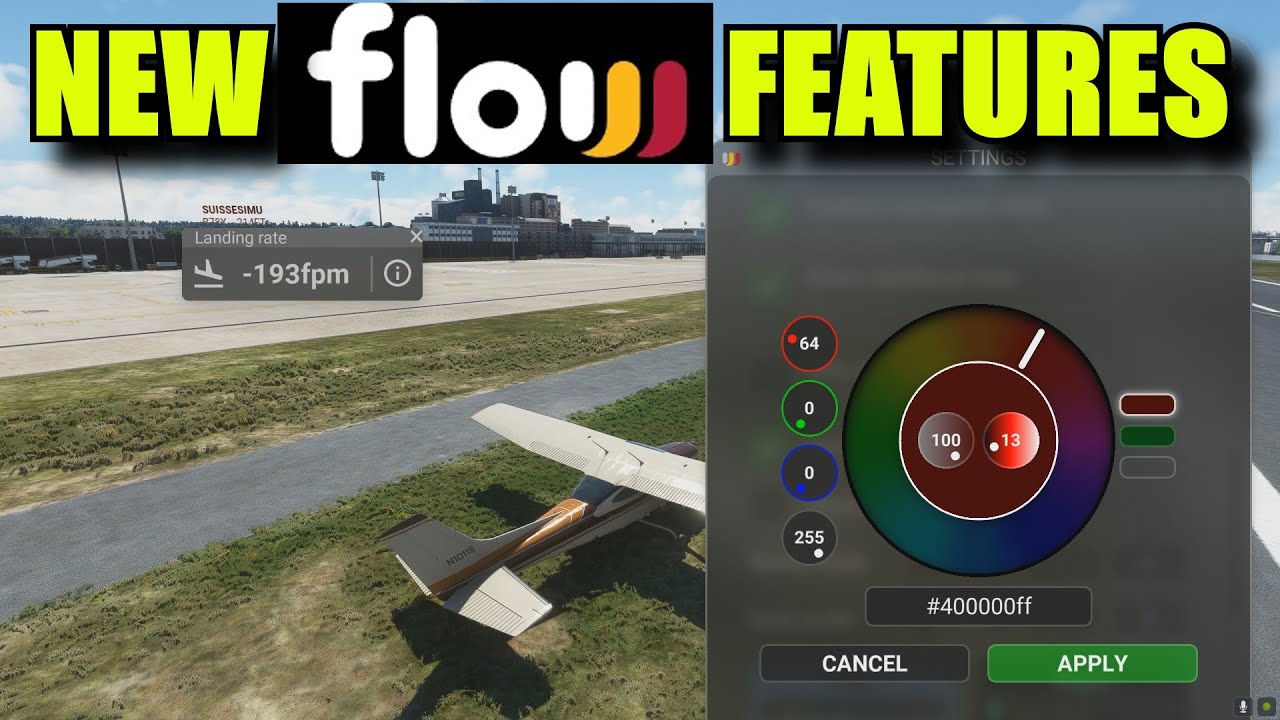 FS2020: New Flow Features/Update - Nameplate Colour Wheels & Landing ...