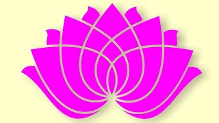 Lotus logo design in CorelDRAW | 3D Flower logo design | coreldraw tutorial | Graphic design