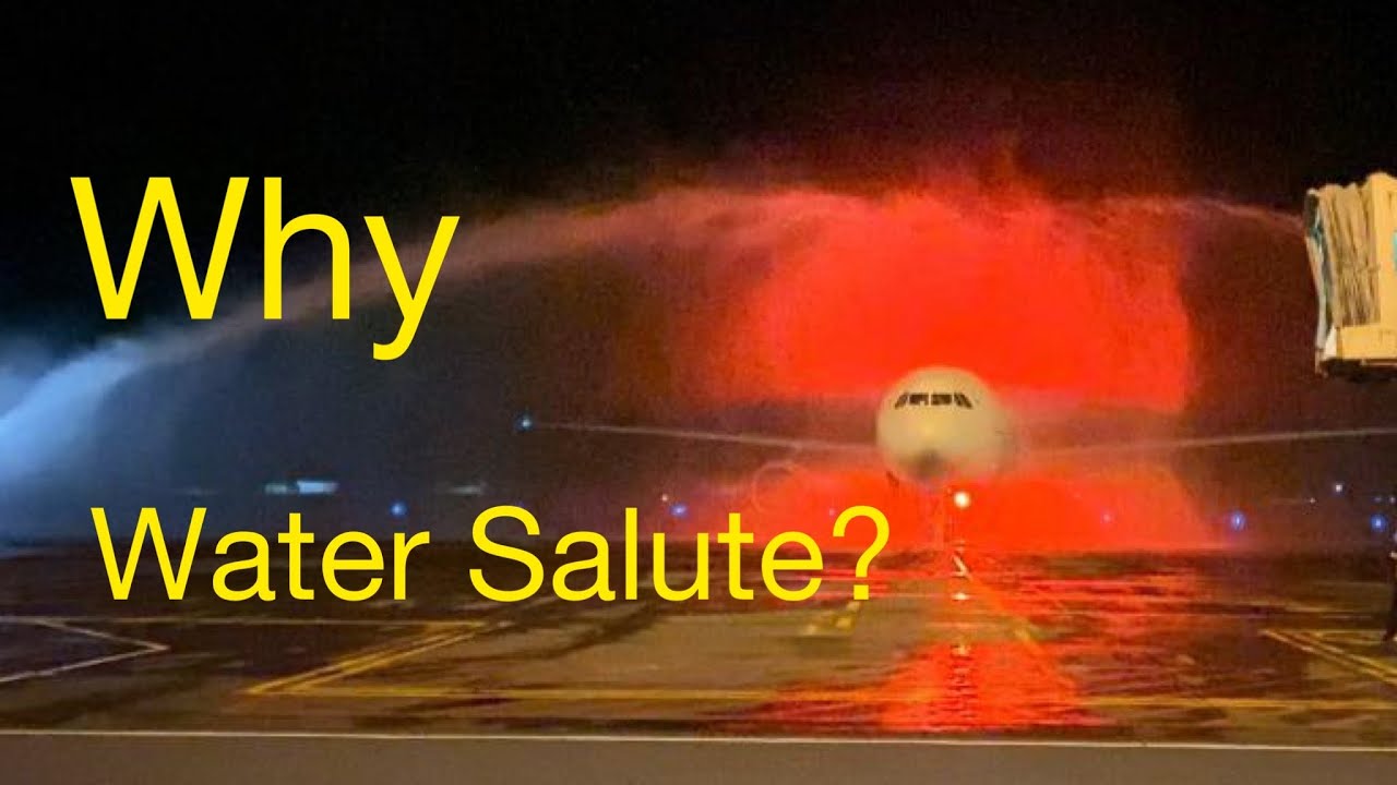 WATER SALUTE AIRBUS A330-300 GARUDA INDONESIA DI BANDARA INTERNASIONAL ...