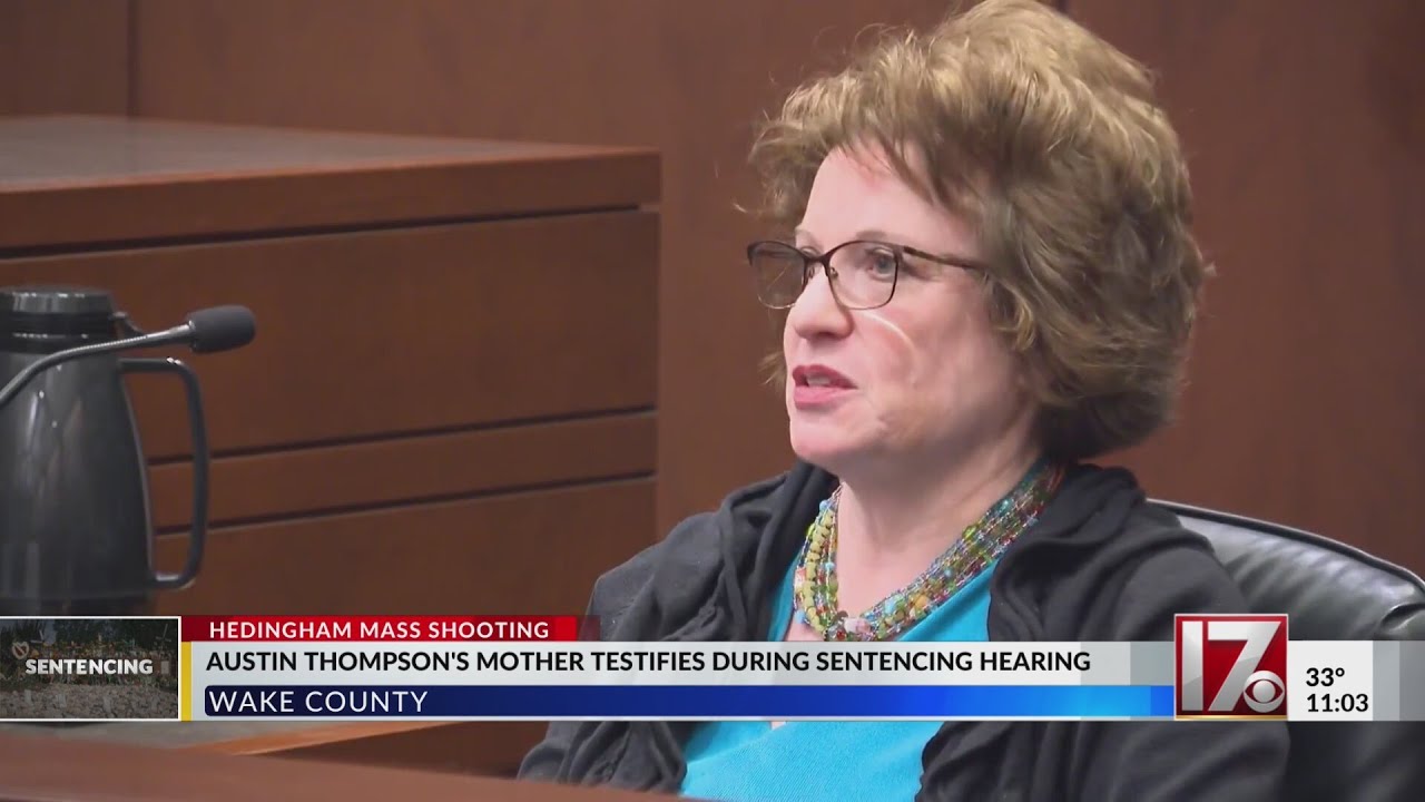 Austin Thompson's mother testifies during sentencing hearing - YouTube
