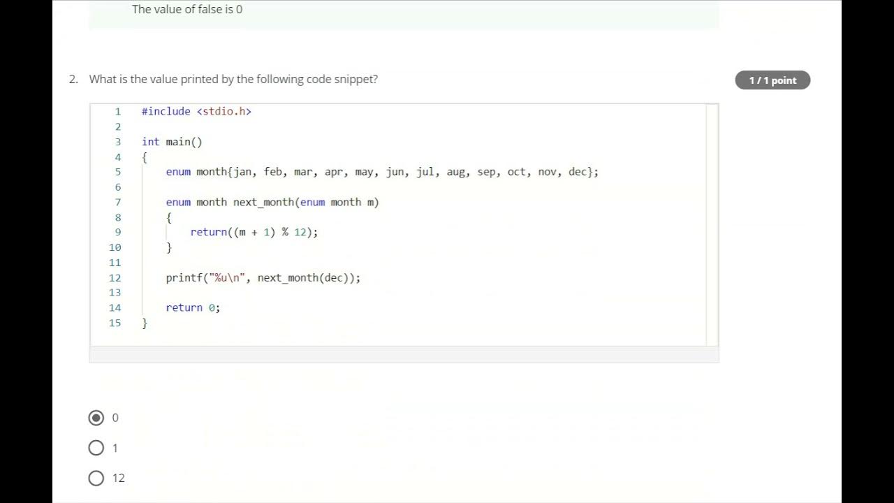 Coursera | C for Everyone: Structured Programming | Week 1 Quiz. - YouTube