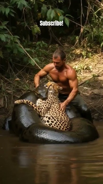 Amazing! Anaconda Fangs Cheetah! Chatum Tanning Helps Rescue! #wildlife #snake #cat #animal #zoo ...