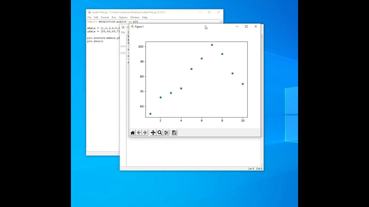 Python matplotlib - Scatter plot - YouTube