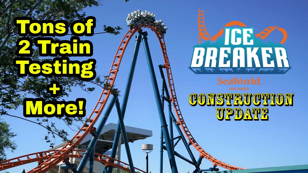 SeaWorld Orlando Ice Breaker / General Park Construction Update 3.19.21 ...