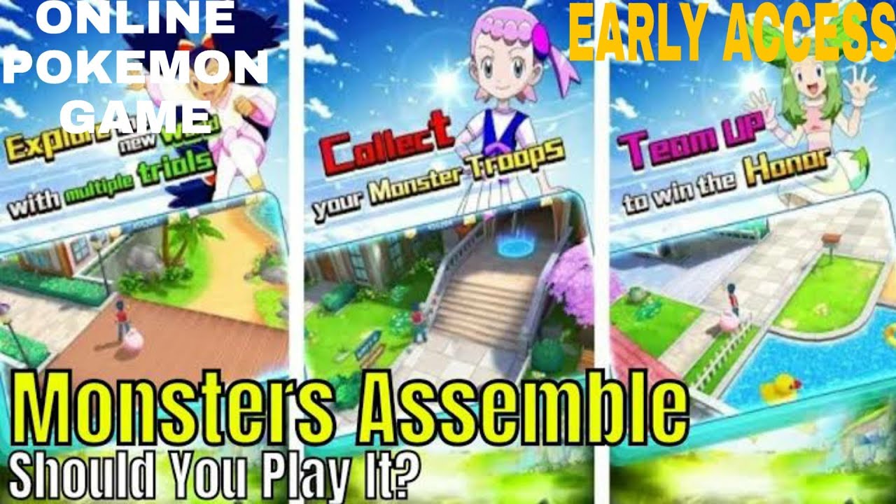 Monsters Assemble gameplay (upcoming pokemon game on Android) - YouTube