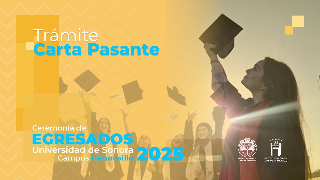 Trámite de Carta Pasante de Licenciatura - UNISON - YouTube