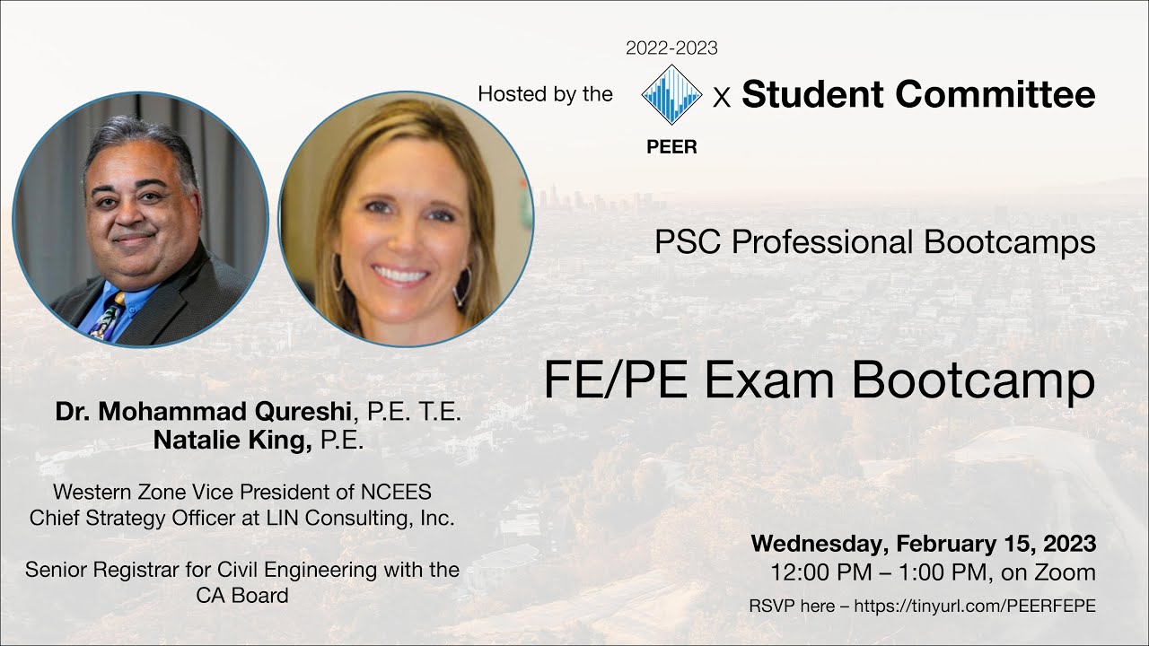 PSC Professional Bootcamps #1: FE/PE Exam - YouTube