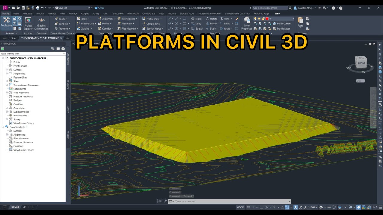 Civil 3D Platforms - YouTube