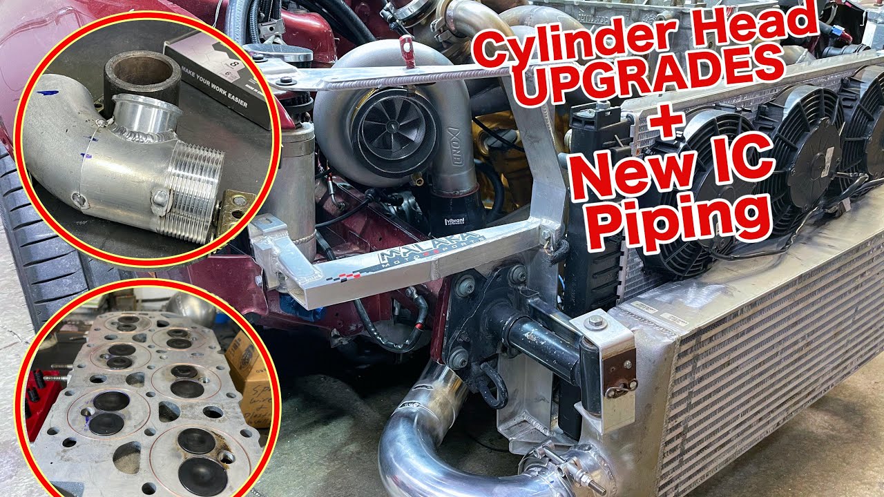 12v VR6 Copper O ring Cylinder Head + New Intercooler piping Fab - YouTube