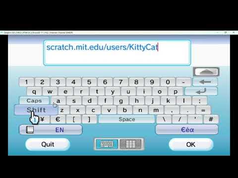 I tried going to my Scratch page in the Wii's browser... - YouTube