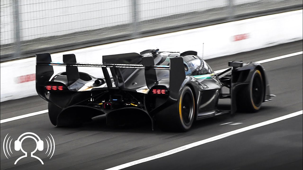 [3D Binaural Audio] Aston Martin Valkyrie AMR-LMH Testing at Monza ...
