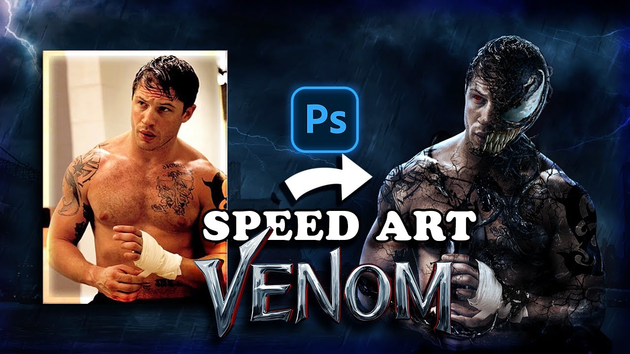 Speed Art Venom - Photoshop - YouTube
