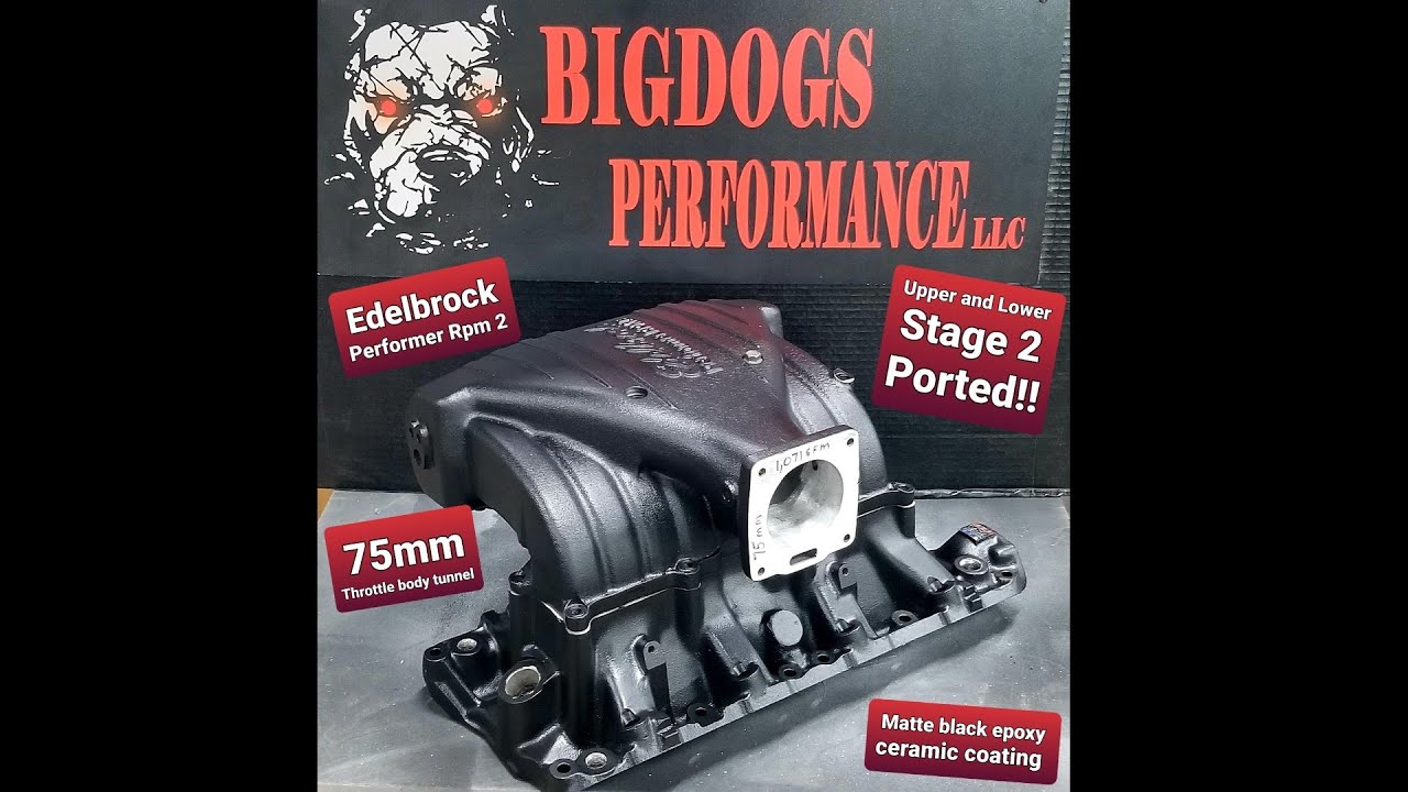 Sbf Edelbrock Performer rpm 2 Stage 2 ported flow results part 2 - YouTube