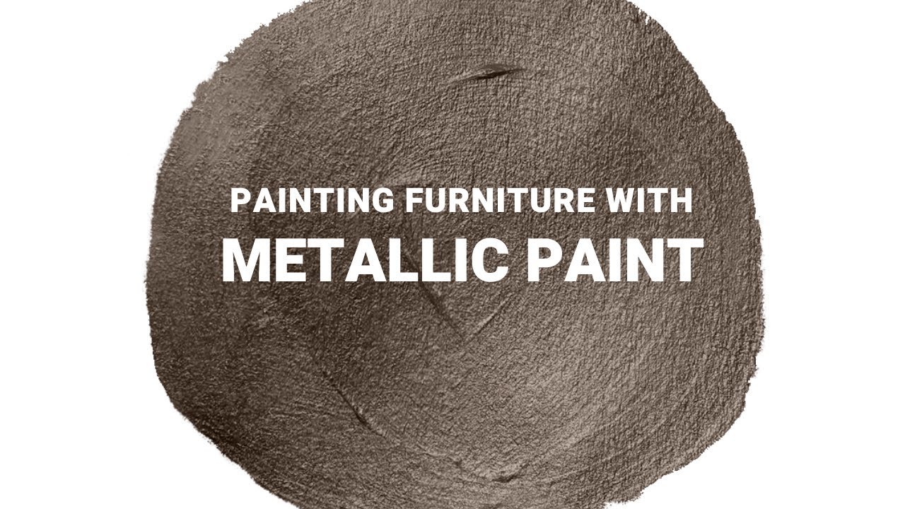 How To Paint Furniture Hardware With Metallic Paint - YouTube