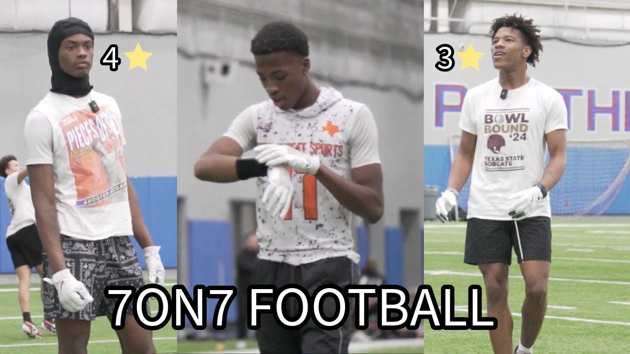 MIC'D UP 4 STAR AND 3 STAR!!! 7on7 Football Ft. Jamarion Vincent and ...