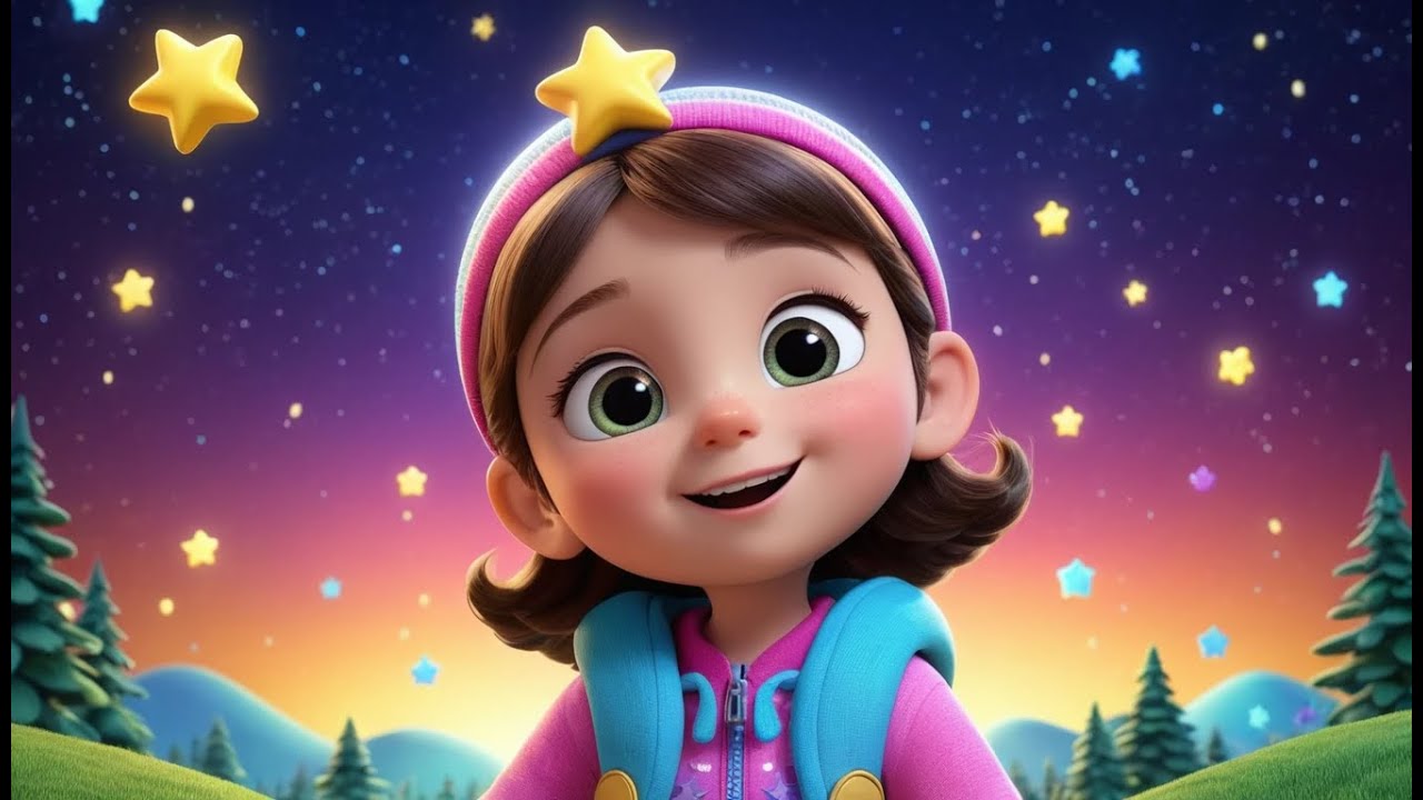 Twinkle Twinkle Little Star in the Space Rocket Garden | Fun Kids Song ...